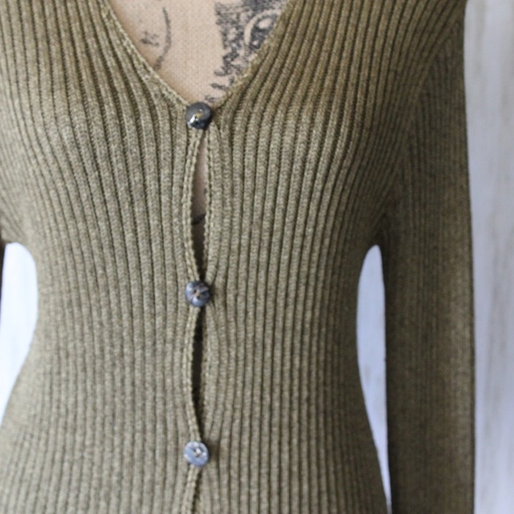 Sigrid Olsen | Sweaters | Sigrid Olsen V Neck Heavy Ribbed Sweater ...